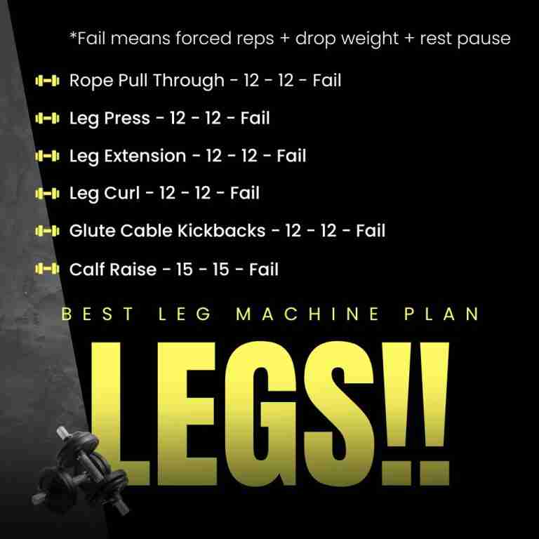 The Best Machine LEG Workout For All | Downloadable